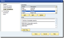 SAP Information: Adding new template in the ABAP editor